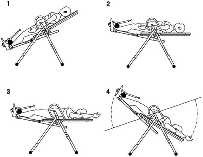 Foldable Gravity Inversion Table Back Stretcher Inverter Machine