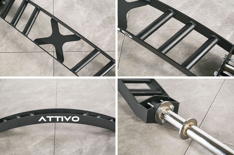 ATTIVO Olympic Cambered Multi-Grip Swiss Bar